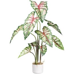 Creativ green K&uuml;nstliche Zimmerpflanze &raquo;Syngonium&laquo; mit au&szlig;ergew&ouml;hnlichem Blattwerk gr&uuml;n B/H/L: 100cm, 1 Stk.