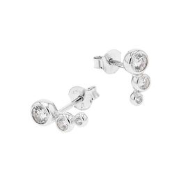 Tom Tailor Damen Tom Tailor Paar Ohrstecker mit Zirkonia (synth.) Silber 925 (Sterlingsilber)