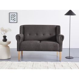 Home Affaire K&uuml;chensofa &raquo;Moro Couch mit Federkern, bequem, Breite 142cm&laquo; in verschiedenen Stoffen und Farben schwarz Microfaser in Antiklederoptik (
