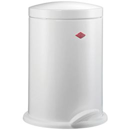 Wesco M&uuml;lleimer &raquo;116 Alpha&laquo; 1 Beh&auml;lter Tretabfallsammler, 13 Liter wei&szlig; Stahlblech B/H/T: 30cm x 42,5cm x 30cm, 13 l