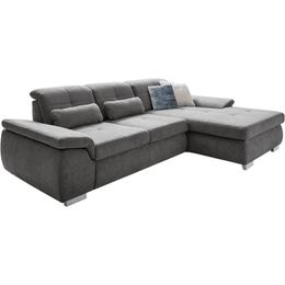 Die PlanBar Ecksofa &raquo;MP-IN16037 L-Form, Breite 289 cm, mit Federkern-Polsterung&laquo; mit Sitztiefenverstellung & Zierkissen 100% Polyester B/H/T: 289cm x 
