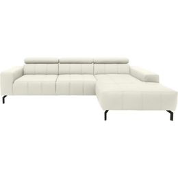 DOMO collection Ecksofa &raquo;Cunelli tolle Sitzn&auml;hte als Designelement, fester Sitzkomfort, L-Form&laquo; whlw. verstellbare Kopfteile, passend f&uuml;r g&auml;ngige 