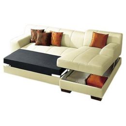 Home Affaire Ecksofa &raquo;Falk klare Linien, elegant und zeitlos, L-Form&laquo; mit Federkern und wahlweise mit Bettfunktion beige B/H/T: 262cm x 77cm x 159cm, 