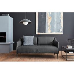 W.Schillig 2,5-Sitzer &raquo;sally Designsofa, Loungesofa, bequem, schmale Armlehnen, Breite 174cm&laquo; mit Metallf&uuml;&szlig;en in Schwarz pulverbeschichtet, Breite 174