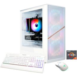 GAMEMAX Gaming-PC &raquo;AERIS MW 8173 AMD Ryzen 7 9700X 32GB DDR5 1TB SSD RTX 5070&laquo; Windows 11, DDR5 RAM Wi-Fi 5, Gigabit Ethernet, 1x PS/2, 4x USB 2.0, 2x