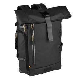 Camel Active Damen Camel Active Rucksack &raquo;Explore&laquo; wasserabweisendes recyceltes Nylon und reflektierende Rei&szlig;verschl&uuml;sse schwarz B/H/T: 36cm x 51cm x 