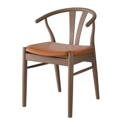 Stuhl &raquo;Frida, Massivholz mit gepolsterter Sitzfl&auml;che - hoher Komfort&laquo; () Massivholz, gepolsterte Sitzfl&auml;che, versch. Farbvarianten braun Leder, 