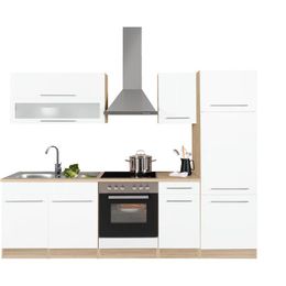 KOCHSTATION K&uuml;chenzeile &raquo;KS-Eton&laquo; ohne E-Ger&auml;te, Breite 270 cm wei&szlig; B/H/T: 270cm x 60cm
