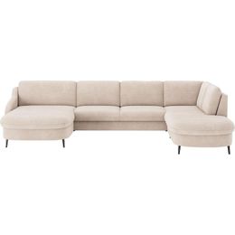 Sit & More sit&more Wohnlandschaft &raquo;Soul U-Form&laquo; wahlweise mit Schlaffunktion und Bettkasten oder Schubkasten beige 95% Polyester, 5% Polyamid B/H/T: 356cm x 