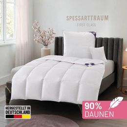 Spessarttraum Daunenbettdecke &raquo;First Class&laquo; warm F&uuml;llung 90Daunen10FedernKlasse1Downpasszertifiziert 1 Stk. tlg. 5 W&auml;rmeklassen & 6 Gr&ouml;&szlig;en, Bestseller