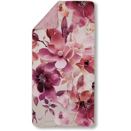 Descanso Strandt&uuml;cher &raquo;Chaja&laquo; Sporttuch - Reisehandtuch, Reise, Mikrofaser, saugf&auml;hig rot Microfaser, Mikrofaser B/L: 50cmx100cm, 1 Stk., Blumen Mandala, 