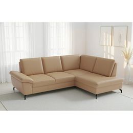 Sit & More sit&more Ecksofa &raquo;Chelsea Leder L-Form, B:249 cm, inkl. Armteil- & Sitztiefenverstellung&laquo; optional mit Schlaffunktion und Bettkasten B/H/T: 249cm x 