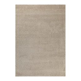Wecon Home Teppich &raquo;Wogh&laquo; rechteckig 25 mm H&ouml;he Kurzflor, maschinell gewebt, robust, Wohn- & Schlafzimmer, einfarbig beige Polyester B : 200cm 1 Stk.,
