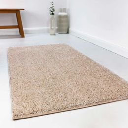 Esprit Hochflor-Teppich &raquo;Swagger Shag ESP-8866&laquo; rechteckig 30 mm H&ouml;he Wohnzimmer, Schlafzimmer, uni, waschbar, Antirutsch, gekettelt beige Polypropylen B : 
