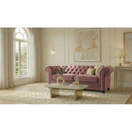 Home Affaire 3-Sitzer &raquo;BRONNOY Chesterfield Sofa mit aufwendiger Knopfheftung, Breite 193 cm&laquo; Sofa mit geschwungenen Armlehnen, Chesterfield-Optik, 