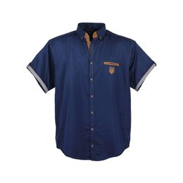 Lavecchia Button Up Shirt '1128 &Uuml;bergr&ouml;&szlig;en' male size XXXL Navy