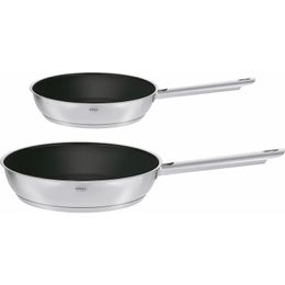 R&ouml;sle R&Ouml;SLE Pfannen-Set &raquo;ELEGANCE&laquo; Edelstahl 18/10 Set, 1x Bratpfanne &Oslash; 20 cm, 1x Bratpfanne &Oslash; 28 cm, 2 Stk. tlg. Antihaftversiegelung, 