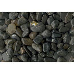ARCHITECTS PAPER Fototapete &raquo;Pebble Stone Black&laquo; Vlies, Wand, Schr&auml;ge grau Vlies B/L: 4m x 2,7m