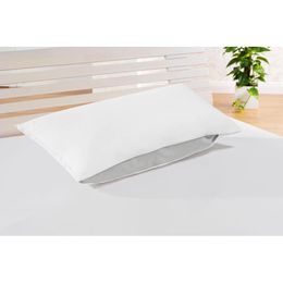 f.a.n. fan Microfaserkissen &raquo;Flexible Comfort&laquo; 1 Stk. tlg. F&uuml;r jeden Schlaftyp geeignet! wei&szlig; Bezug: 100% Baumwolle B/H/L: 40cm x 80cm, Baumwolle, 1 Stk.