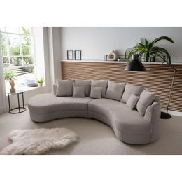 Home Affaire Ecksofa &raquo;Lazio modern und bequem, schmale Armlehnen, tolle Detailverarbeitung&laquo; zwei verschiedene Fu&szlig;farben w&auml;hlbar grau 93% Polyester, 7%