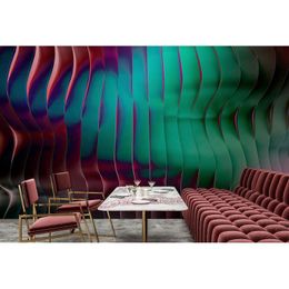 Livingwalls living walls Vliestapete &raquo;Fototapete Wellenoptik 3D Moderne Wandtapete&laquo; matt glatt Vlies B/L: 2,5m x 5m, Rollen: 1
