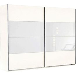 wimex Schwebet&uuml;renschrank &raquo;Easy&laquo; mit Teilglas wei&szlig; B/H/T: 270cm x 210cm x 65cm, T&uuml;ren: 2 Stk.