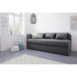 Maintal Polsterliege &raquo;Diana&laquo; grau Liegeh&ouml;he 55cm, Liegefl&auml;che B/L: 83cm x 200cm, kein H&auml;rtegrad, 5-Zonen-Komfortpolsterung