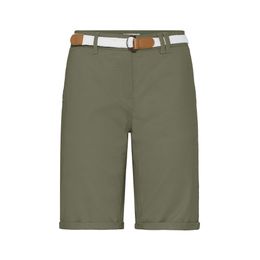oxmo Bermudas Shorts inkl. G&uuml;rtel Damen Gr&ouml;&szlig;e 40 gr&uuml;n / oliv
