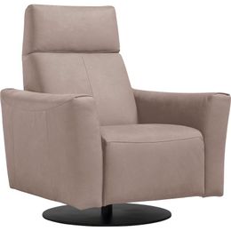 Egoitaliano Sessel &raquo;Blues Designsessel, Loungesessel, Breite 84cm, bequem und elegant&laquo; drehbar, inkl. manuelle Relaxfunktion durch Push-Back-Mechanismus beige 