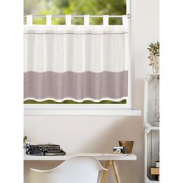 HOMING Panneaux &raquo;Cintia&laquo; Schlaufen 1 Stk. tlg. Fertigschal rot Polyester 45cm, Schlaufen, 140cm