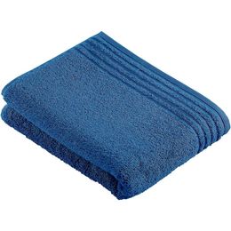 Vossen Saunatuch &raquo;Vienna Style Supersoft&laquo; mit Bord&uuml;re blau Walkfrottee, Baumwolle B/L: 100cmx150cm, 1 Stk., 1 Saunatuch (100x150cm), Walkfrottee