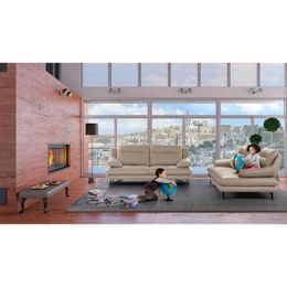 Calia italia 3-Sitzer &raquo;Cezanne, italienisches Design trifft erstklassigen Sitzkomfort, Leder&laquo; Edles Designsofa in besonders langlebigen & 
