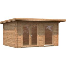 Palmako Gartenhaus &raquo;Heidi&laquo; 11,7 m&sup2;, mit Fu&szlig;boden im Gartenhaus braun Massivholz Fu&szlig;boden im Gartenhaus, ohne Dacheindeckung