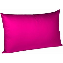 Fleuresse Kissenbezug &raquo;Colours Mako Satin, 100% Baumwolle, mit Rei&szlig;verschluss&laquo; Mako Satin, gl&auml;nzend, glatt, Premium Qualit&auml;t lila Mako-Satin, Mako-