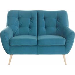 exxpo - sofa fashion 2-Sitzer &raquo;Scandi, bequem, aufwendige R&uuml;ckenpolsterung f&uuml;r mehr Sitzkomfort&laquo; akuelle Farben in hochwertige Bezugsqualit&auml;ten, 