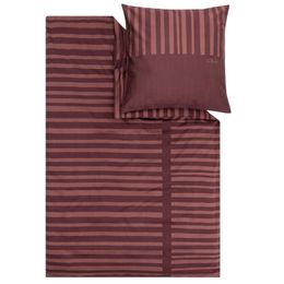 s.Oliver Bettw&auml;sche &raquo;Satinbettw&auml;sche s.Oliver&laquo; 2 mit modernem Streifen-Design braun Mako-Satin, Obermaterial: 100% Baumwolle B/L: 135cm x 200cm, 1 Stk