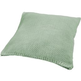 Primera Kissenh&uuml;lle &raquo;Kissenh&uuml;lle Strick&laquo; in trendigen Farben gr&uuml;n Polyacryl, Obermaterial: 100% Polyacryl B/L: 50cm, 1 Stk., Polyacryl