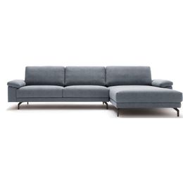 Creation BY ROLF BENZ Ecksofa &raquo;CR.450 elegantes Designsofa mit hohem Sitzkomfort&laquo; blau B/H/T: 274cm x 95cm x 178cm, Stoff, Recamiere rechts