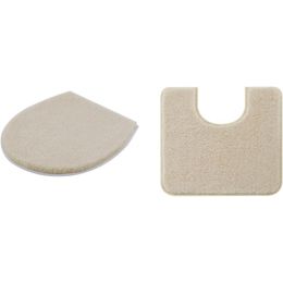 Kleine Wolke Badematte &raquo;RELAX, Badvorleger, Badezimmer Teppich&laquo; H&ouml;he 30 mm rutschhemmend beschichtet fu&szlig;bodenheizungsgeeignet Badteppich, meliert, rechteckig, rund