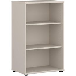 FORTE Regal &raquo;Tempra, Mehrzweckregal H&ouml;he 85,5cm, 2 Ablageb&ouml;den&laquo; Breite ca. 54 cm beige Holzwerkstoff B/H/T: 54cm x 85,5cm x 34,8cm, 3 Stk. offene 