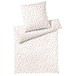 Elegante Bettw&auml;sche &raquo;Petals&laquo; 2 Stk. angenehmes Hautgef&uuml;hl rosa Jersey, Obermaterial: 100% Baumwolle B/L: 135cm x 200cm, 1 Stk., 1 Stk., Jersey, B/L: 80cm x 
