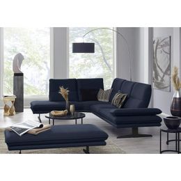 W.Schillig Ecksofa &raquo;broadway, Designsofa, toller Sitzkomfort, zeitlos, elegant, L-Form&laquo; Sitztiefenverstellung, Kopfteil- & Seitenteilverstellung, 