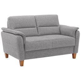 Home Affaire 2-Sitzer &raquo;Palmera, B: 149 cm&laquo; mit Federkern silber 100% Polyester;Struktur (100% Polyester);Luxus-Microfaser in Lederoptik (100% 