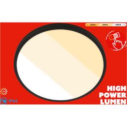 Briloner Leuchten LED Deckenleuchte &raquo;SHINE&laquo; LED-Modul 1 Stk. 24x6 cm, Wohnzimmer, Badezimmer, K&uuml;che 1, &Oslash; 39cm H: 6cm, 1 Stk.