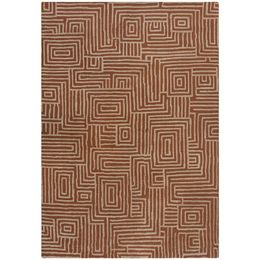 FLAIR RUGS Teppich &raquo;Kylo&laquo; rechteckig 12 mm H&ouml;he Hoch-niedriger Flor in Wolle-Optik Kunstfaser B : 120cm 1 Stk., 12mm, L: 170cm