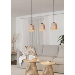 Eglo H&auml;ngeleuchte &raquo;TABLEY Pendellampe, Stahl und Textil, E27, IP20, Esszimmerlampe, Lampe&laquo; E27 1 Stk. H&auml;ngeleuchte, L89 x B19 x H110 cm, schwarz, 