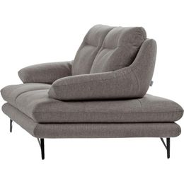 Calia italia 2,5-Sitzer &raquo;Cezanne, elegant und bequem, aufwendige Detailverarbeitung&laquo; im Strukturbezug, wahlweise mit Sitztiefenverstellung grau B/H/T: