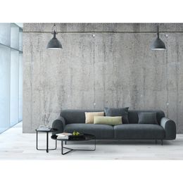 Livingwalls living walls Fototapete &raquo;Fototapete Betonwand&laquo; gemustert matt neutral glatt Betonoptik Industrial Look Loftoptik Steinwand Tapeten Wohnzimmer Flur 