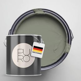 A.S. Cr&eacute;ation Wandfarbe &raquo;Premium Innenwandfarbe PURO Tuchmatt calm taupe&laquo; ideal f&uuml;r Wohnzimmer, Schlafzimmer, Flur und K&uuml;che, Farbwelt Taupe gr&uuml;n 2,5 l 2,5ml