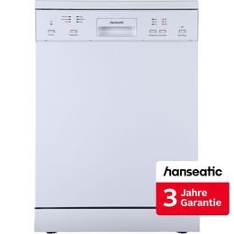Hanseatic Standgeschirrsp&uuml;ler &raquo;HG6085D137609HW&laquo; 14 Ma&szlig;gedecke inkl. 3 Jahre Herstellergarantie wei&szlig; Automatische T&uuml;r&ouml;ffnung unterst&uuml;tzt die Trocknung des 